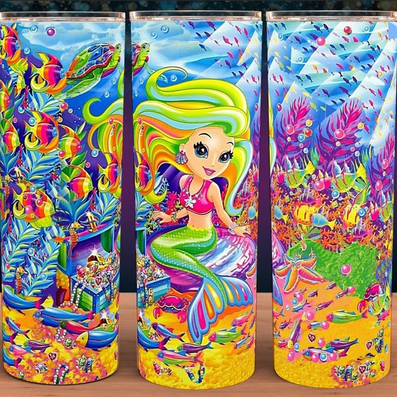 Dining | Lisa Frank Mermaid Rare Full Design Tumbler 2oz | Poshmark